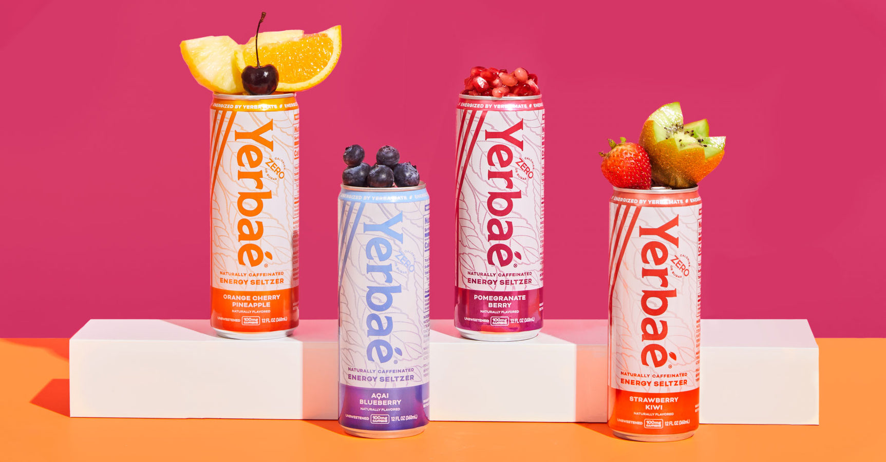 Yerbae Naturally Caffeinated Sparkling Water with Yerba Mate, Whole 30 ...